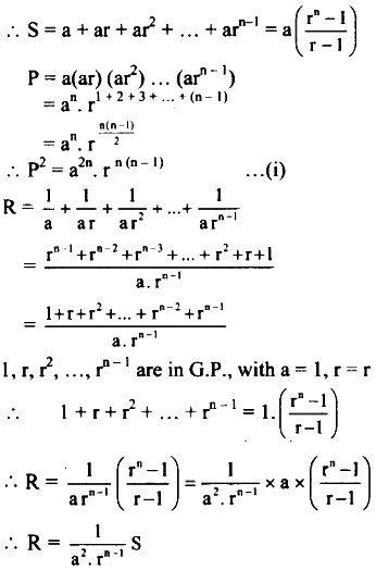 If S P R Are The Sum Product And Sum Of The Reciprocals Of N Terms